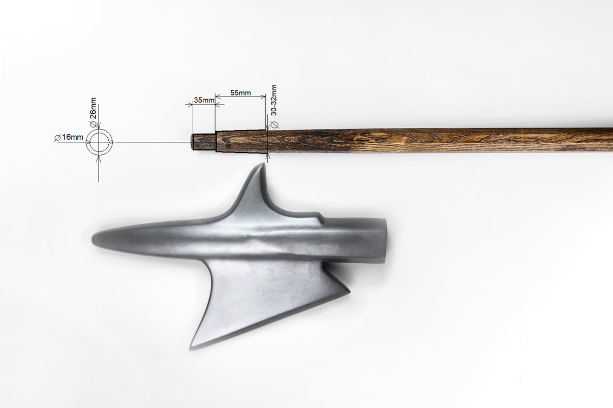 Renaissance Halberd head - ready to ship – FakeSteel Armory