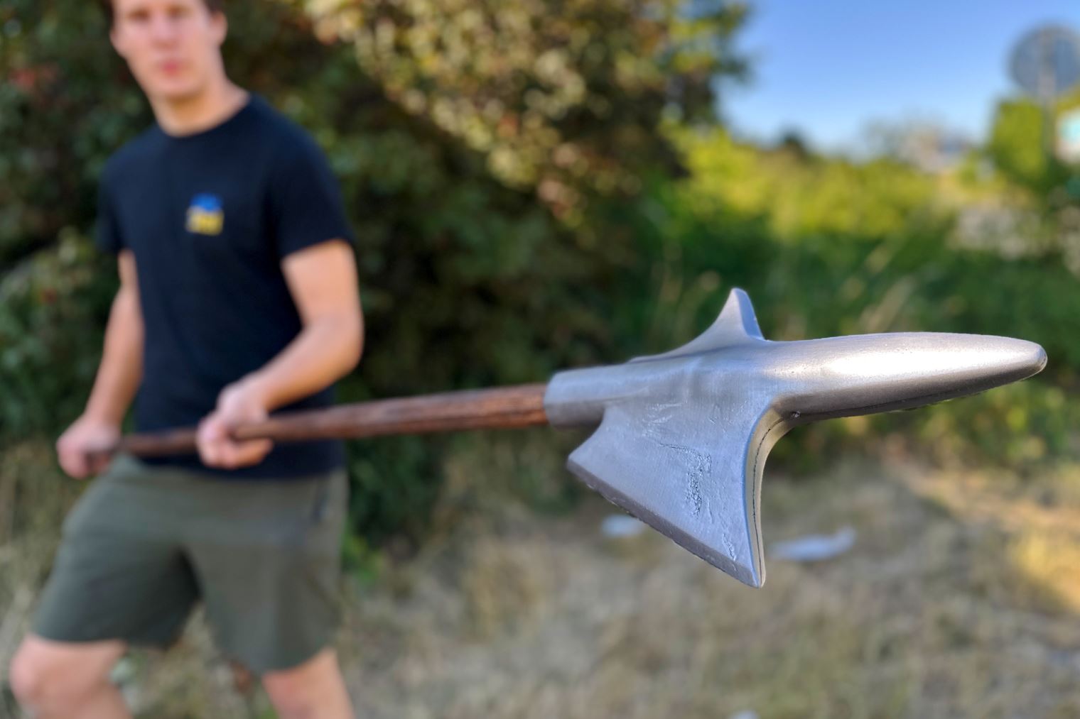 Renaissance Halberd head - training line – FakeSteel Armory